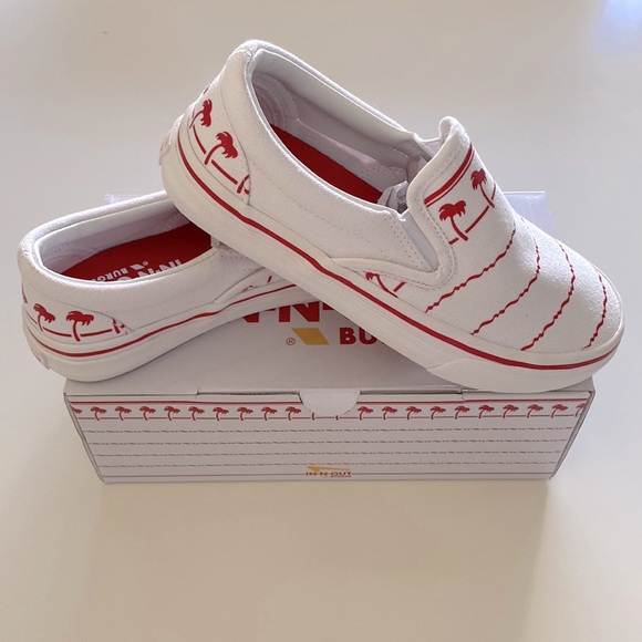 In-N-Out | Shoes | Innout Burger Vans Style Slip On | Poshmark